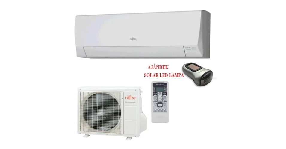 Fujitsu ASYG12LLCE 3,4kW inverteres klíma